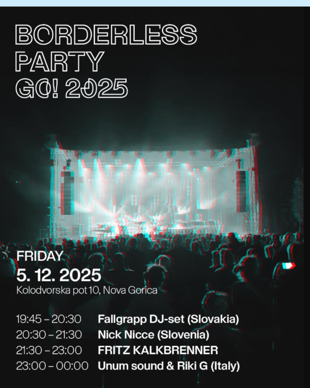 Events - Borderless Party 2025 - Trg Evrope,