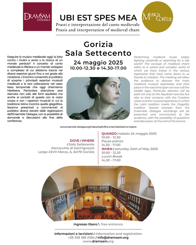 Events - Ubi est spes mea - A journey into the practice and interpretation